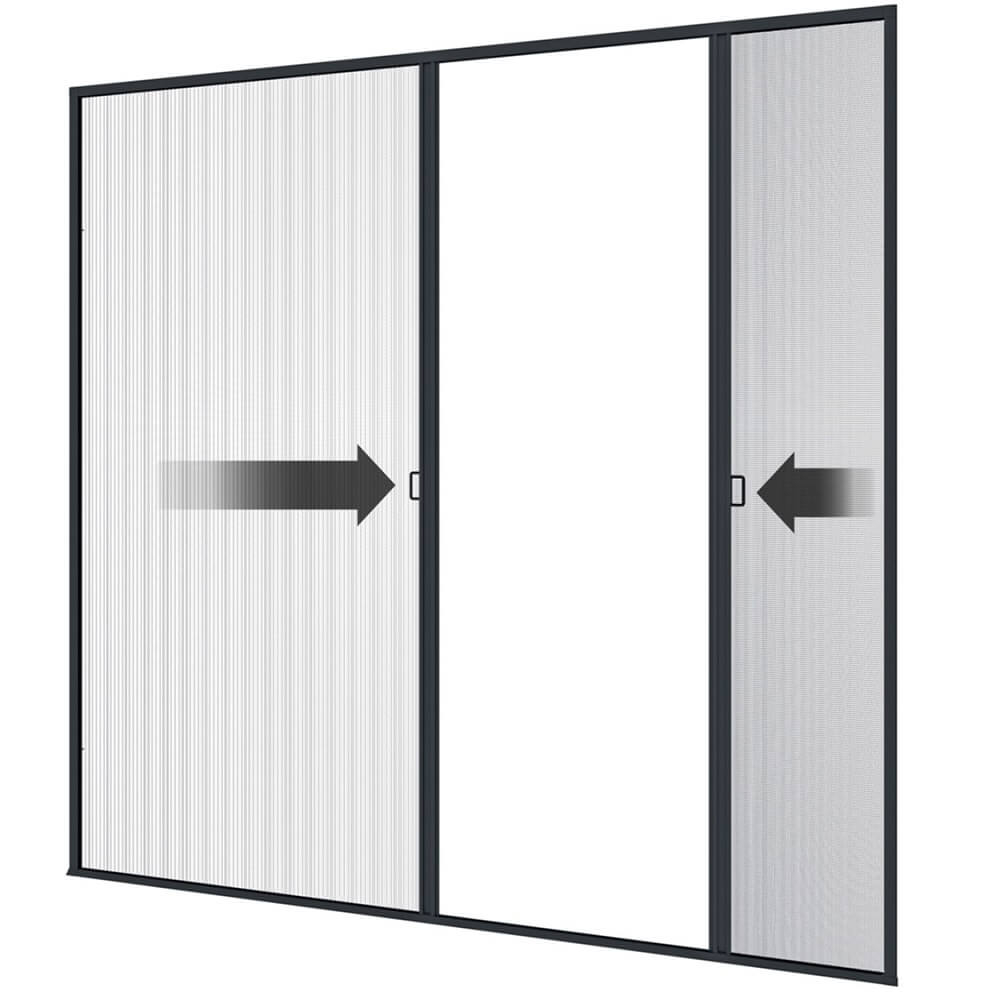 Moustiquaire plissée double porte premium | 100% efficace